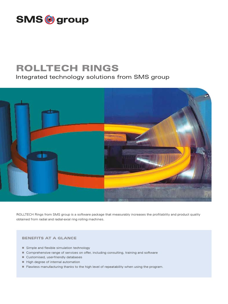 Rolltech Rings: Integrated Technology Solutions From SMS Group | PDF ...