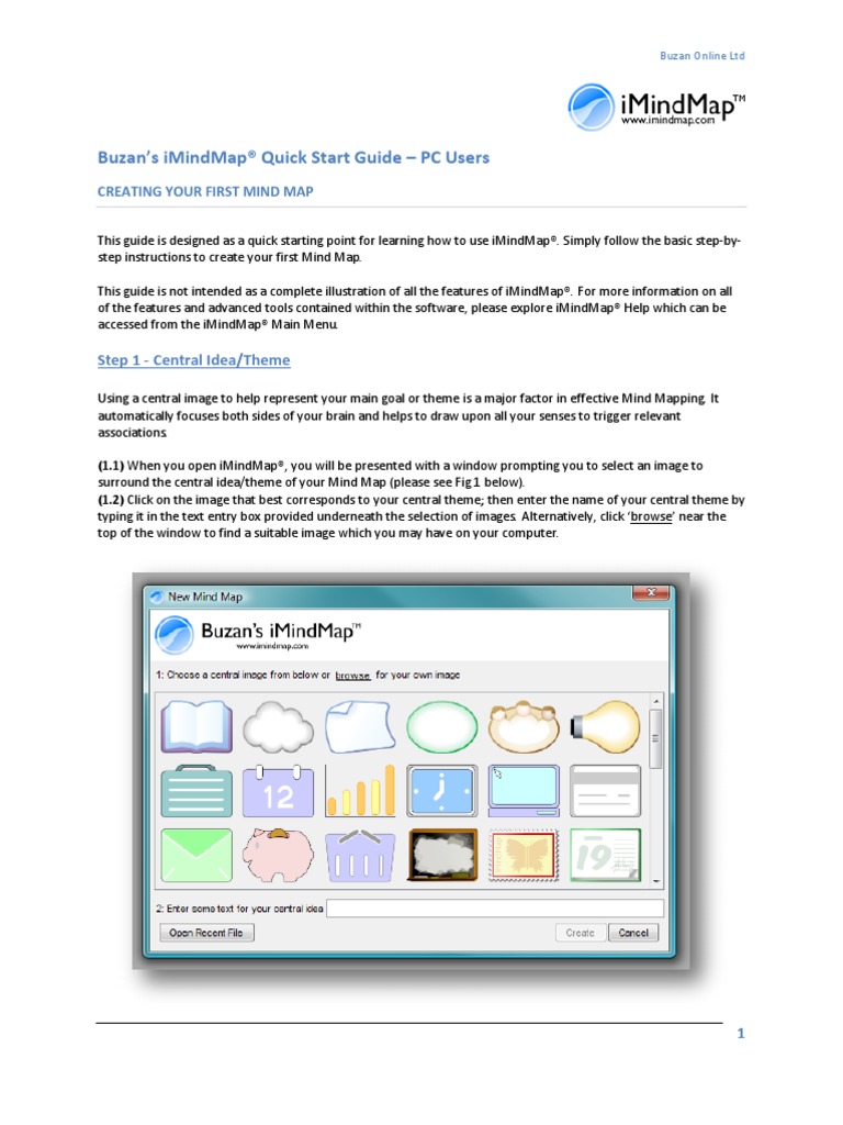 iMindMap Quick Start V3 PC | PDF | Hyperlink | Microsoft Word