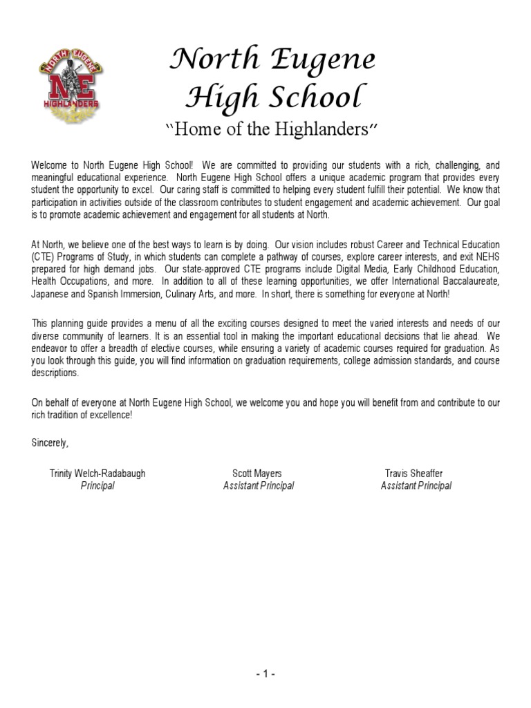 NEHS Curriculum Guide Overview | PDF | High School Diploma | Vocational ...