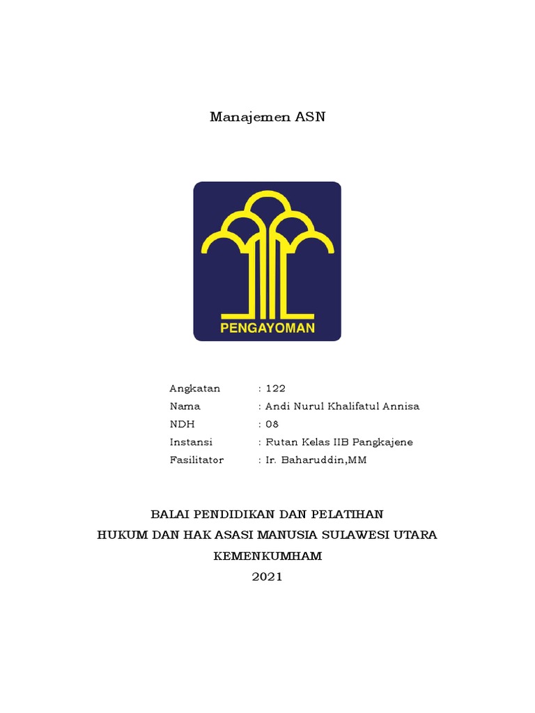 Resume Manajemen ASN | PDF