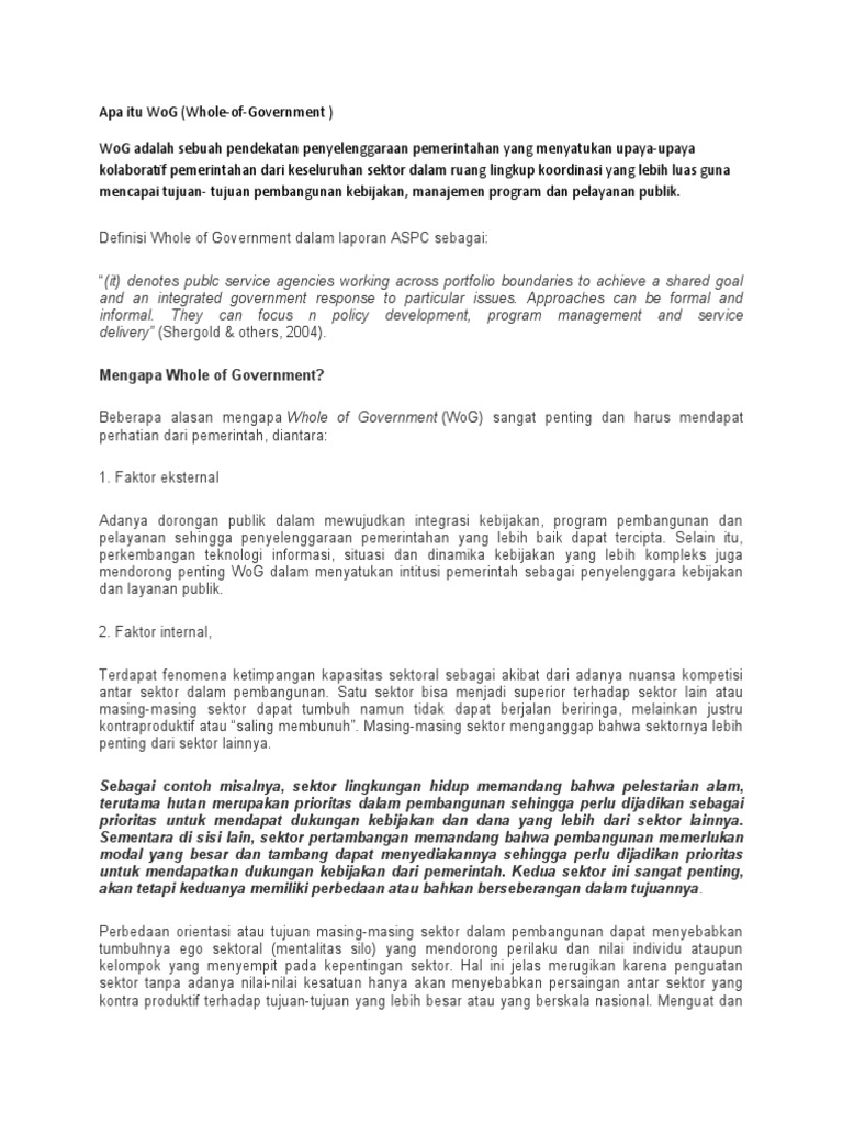 Apa Itu WoG | PDF