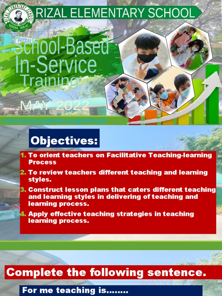 School Based Inset Ppt | PDF | Learning | Teachers