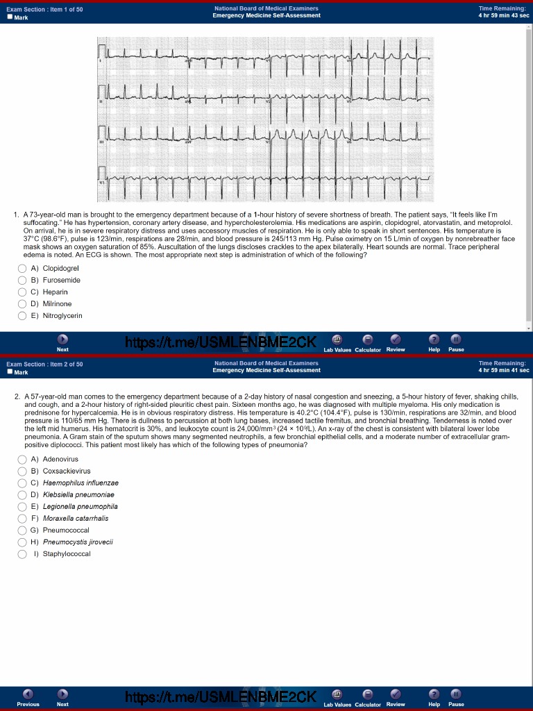 Emergency Medicine Case Studies | PDF | Breathing | Pneumonia