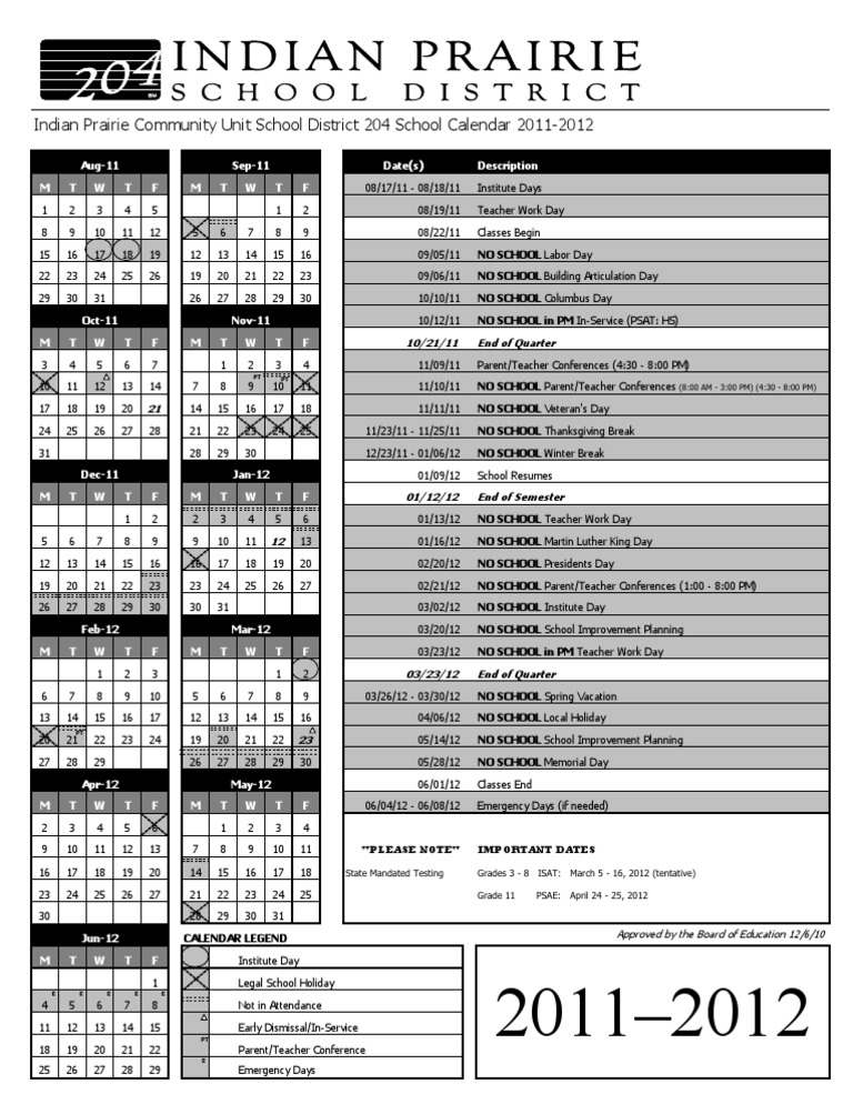 2011-2012 Calendar | Download Free PDF | Holidays | Observances