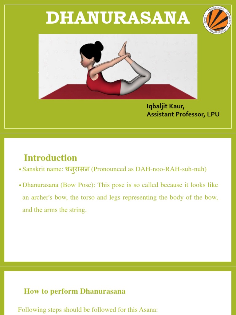 Dhanurasana | PDF | Asana | Abdomen