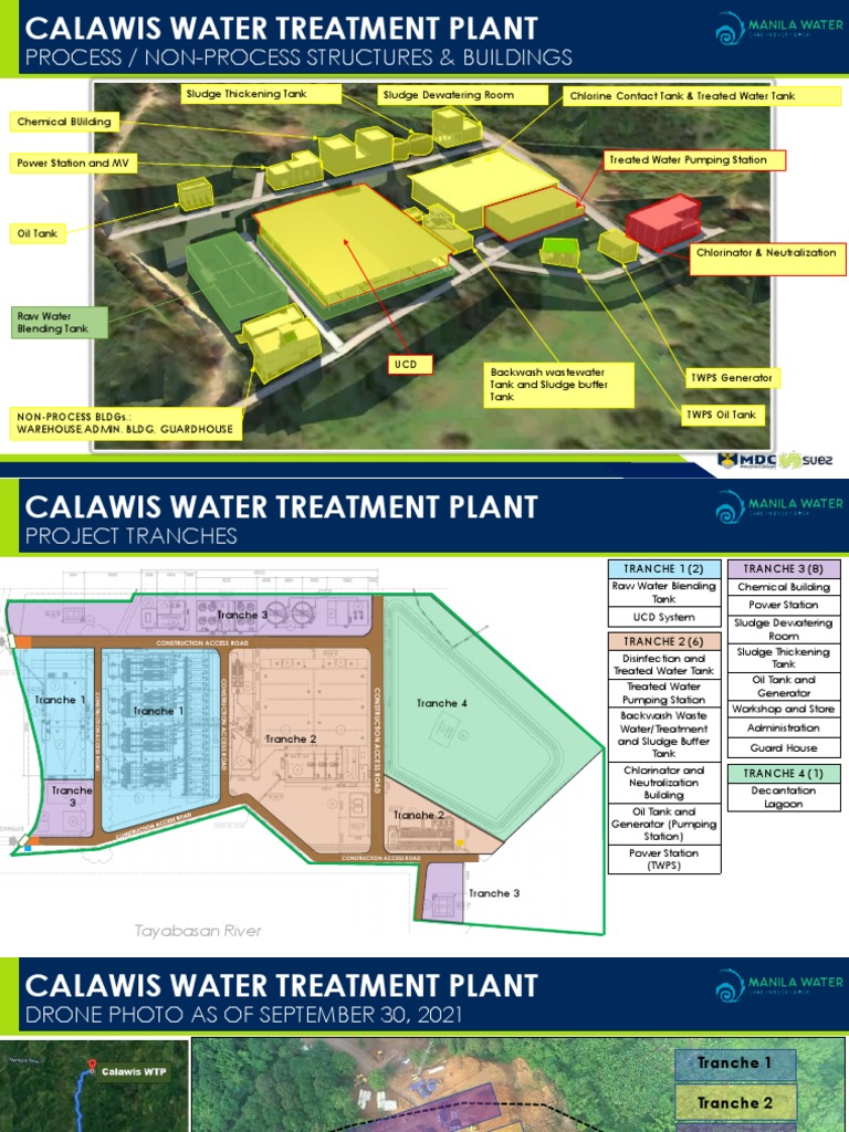 Calawis Water Treatment Plant Overview | PDF | Sewage Treatment | Water ...
