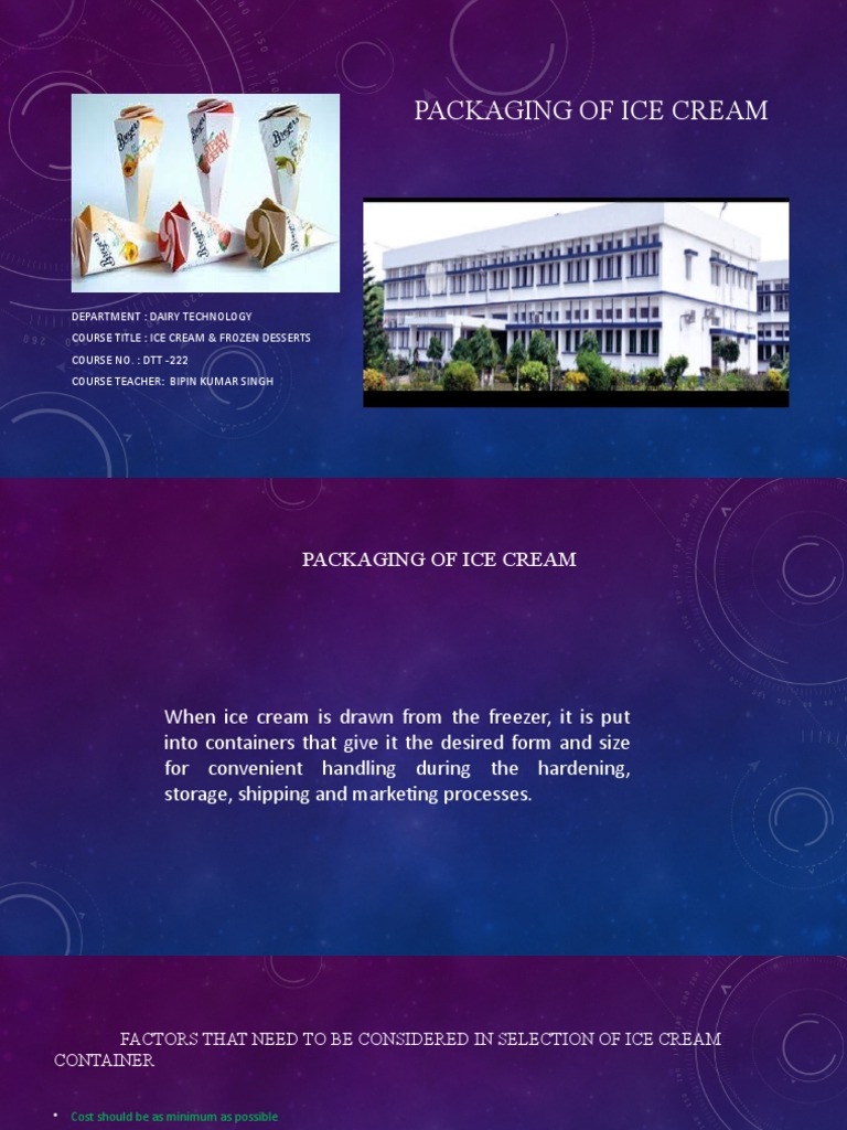 Packaging of Ice Cream | PDF | Materials | Business Process