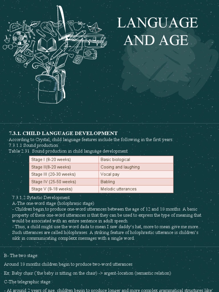 8 Language and Age | PDF | Language Development | Cognitive Development