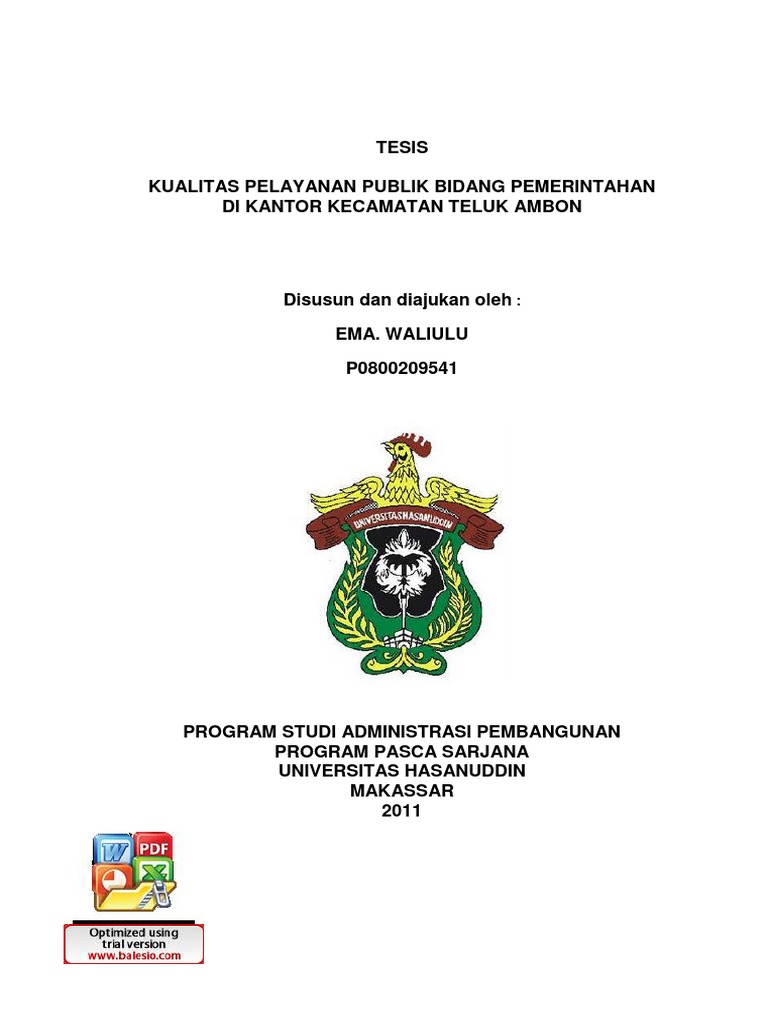 Contoh Tesis | PDF