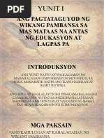 Wikang Filipino Ba o Wikang Banyaga | PDF