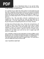 Sample School Recognition Day Opening Remarks | PDF