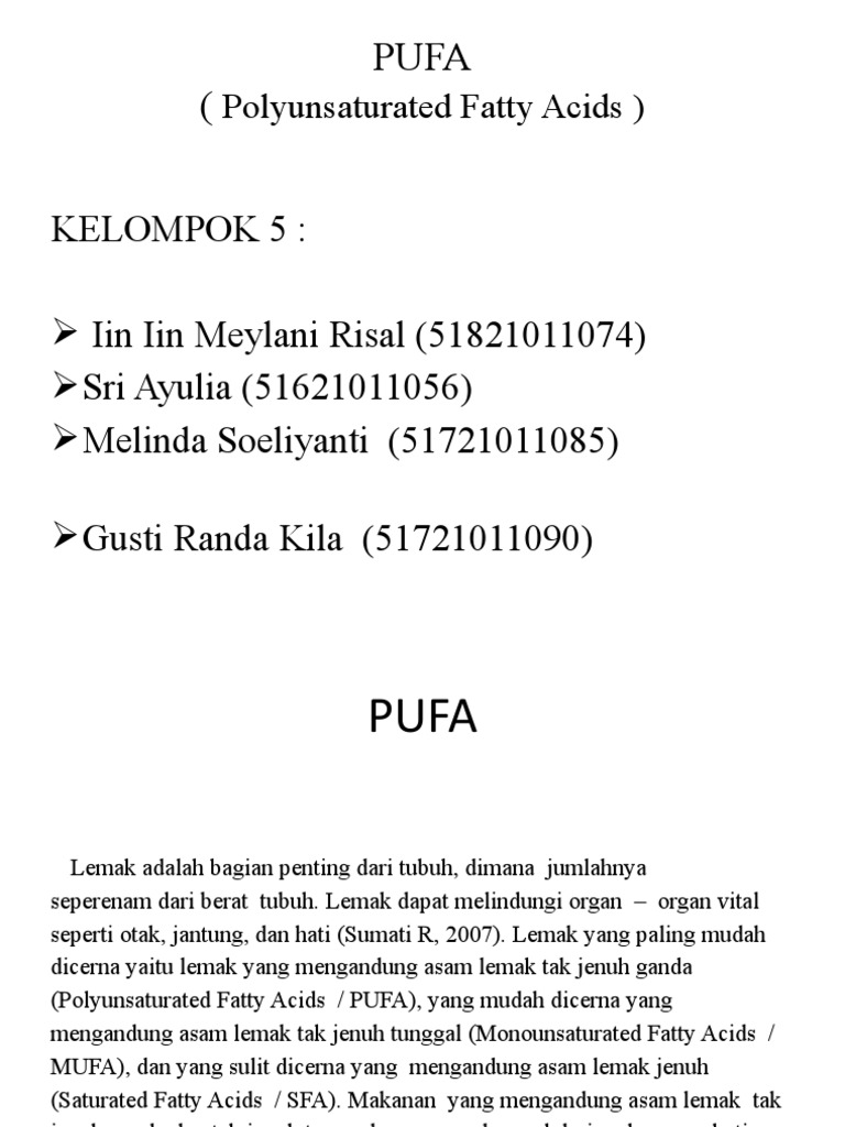 PUFA | PDF