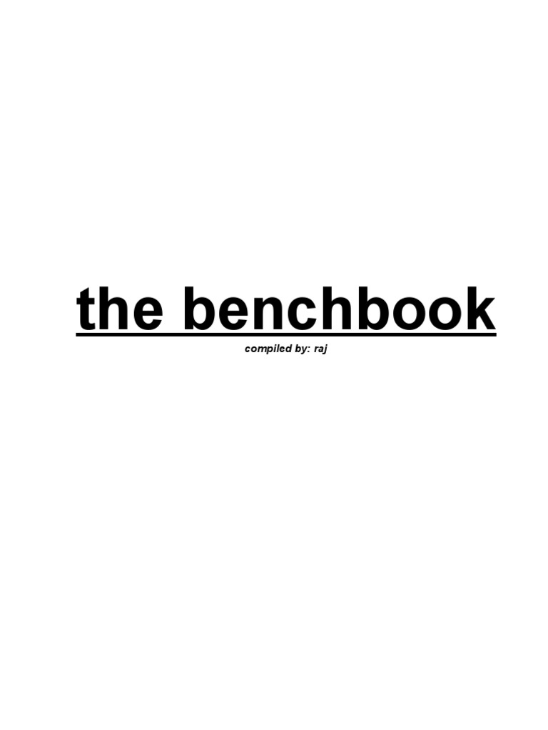 Benchbook For Trial Court Judges | PDF | Witness | Judiciaries