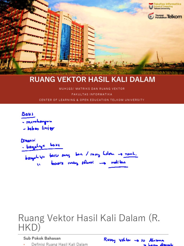 Ruang Vektor Hasil Kali Dalam | PDF | Metode & Bahan Ajar