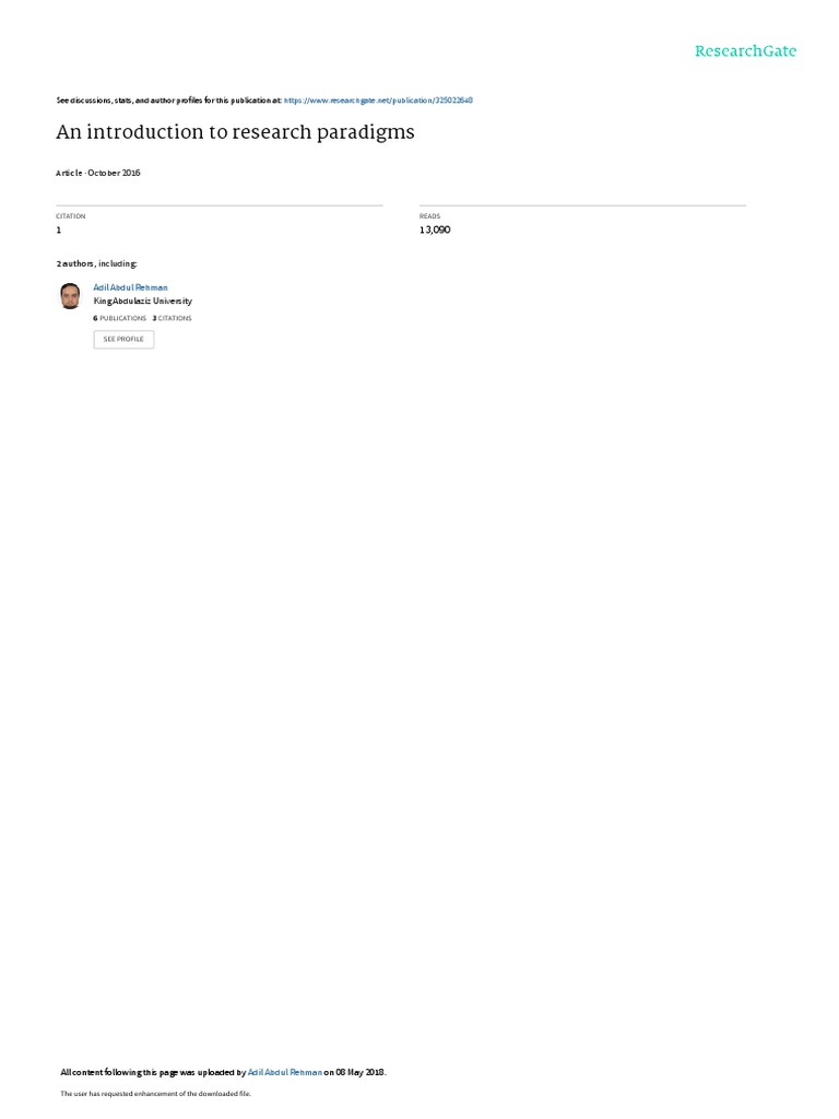 Positivism Interpretivism and Critical Research Paradigms | PDF ...