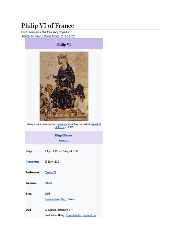 Philip VI of France | PDF | Medieval France | Kingdom Of France