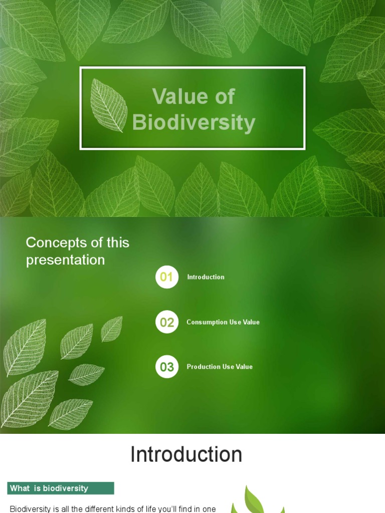 Values of Biodiversity | PDF | Biodiversity | Ecosystem