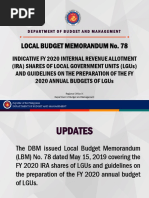 Local Budget Memorandum No. 92a | PDF | Government | Philippines