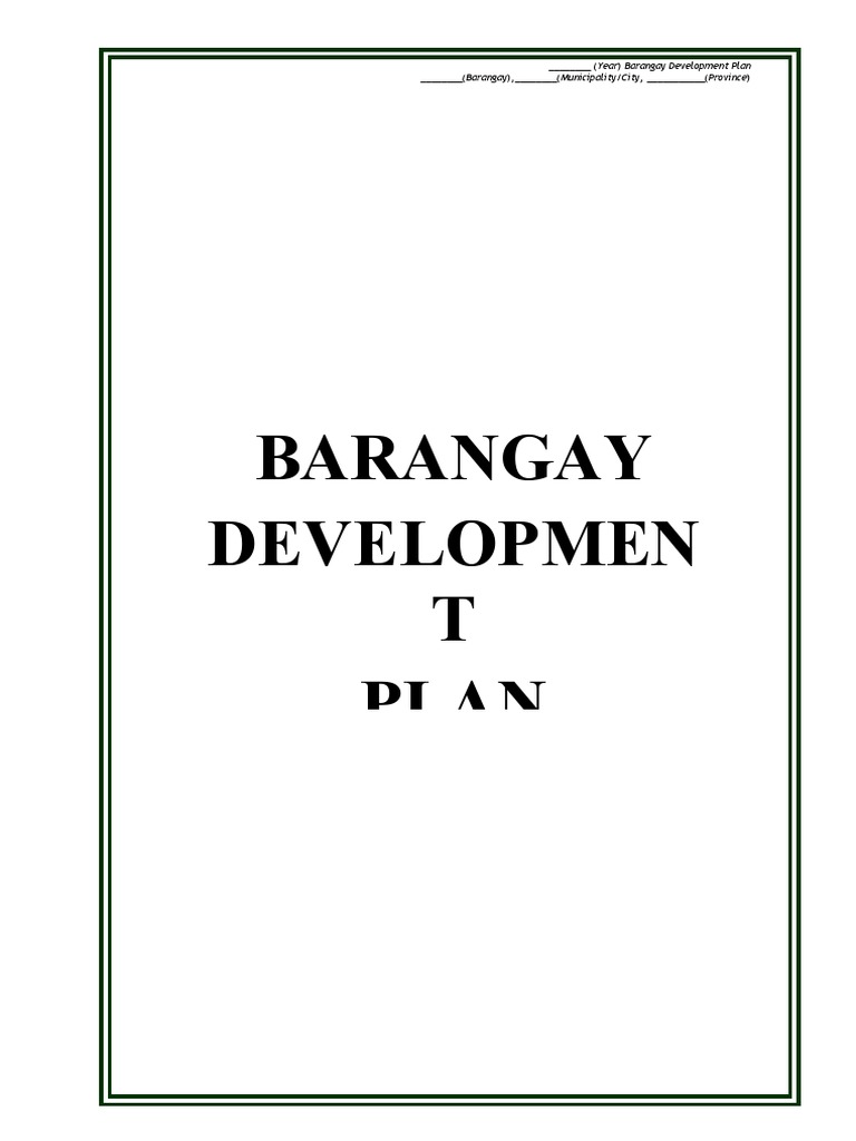 Barangay Pamucutan Development Plan 2022-2026 | PDF | Municipal Solid ...