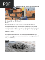 Work Method Statement For Brick | PDF | Brick | Masonry