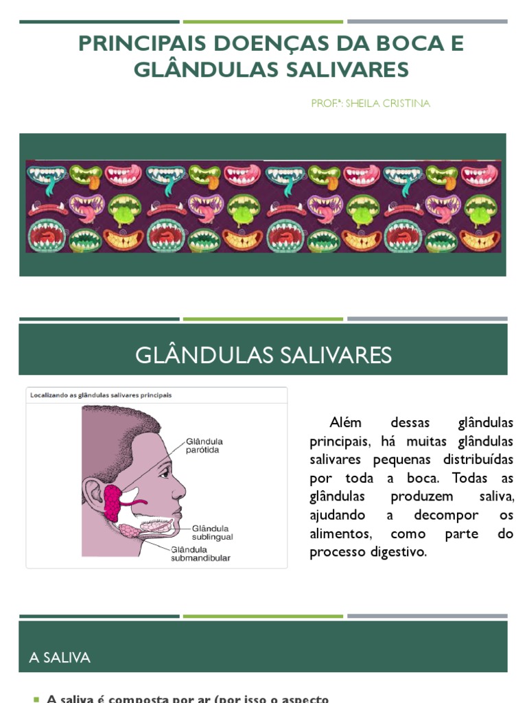Principais Doencas Da Boca e Glandulas Salivares 2020 Farm | PDF ...