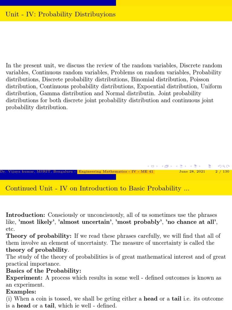 Probability Distributions | PDF | Probability Distribution | Variance