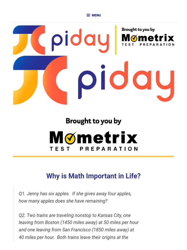 10 Reasons Why Math Is Important in Life (Guide + Examples) - Pi | PDF ...