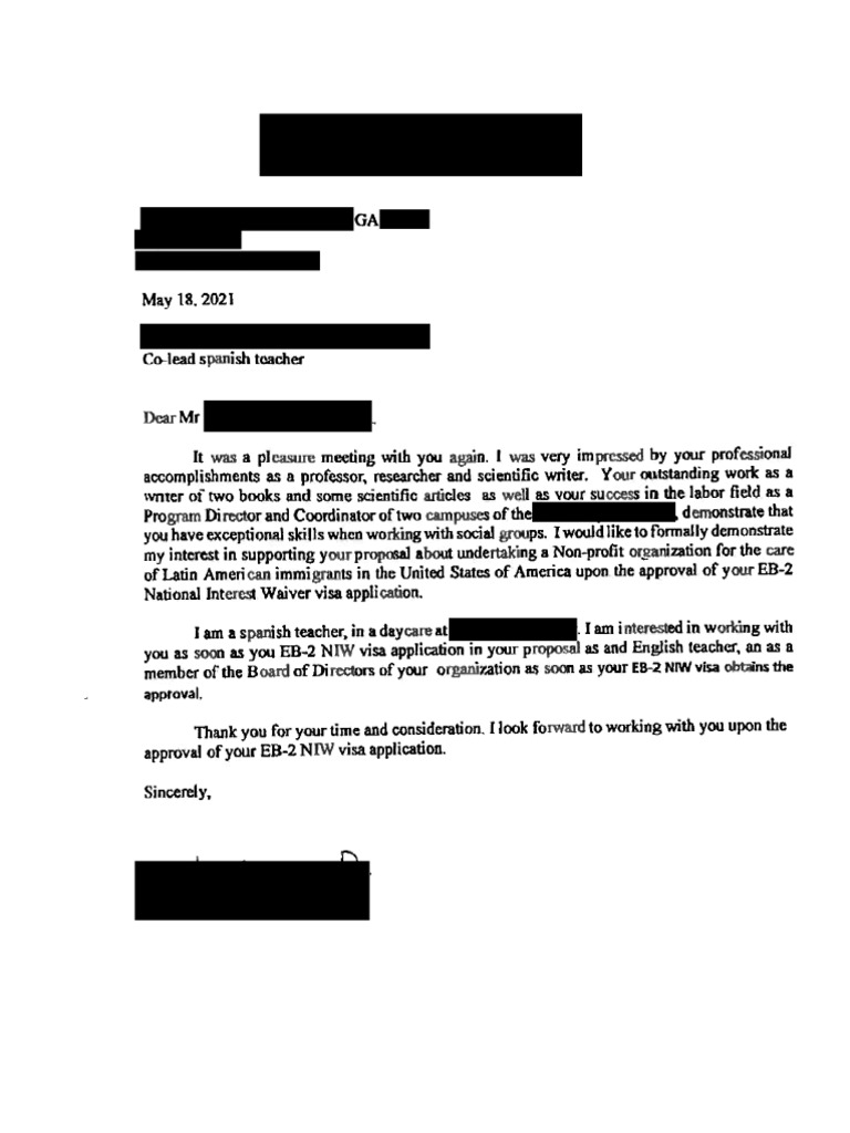 Letter of Interest Sample 1 | PDF