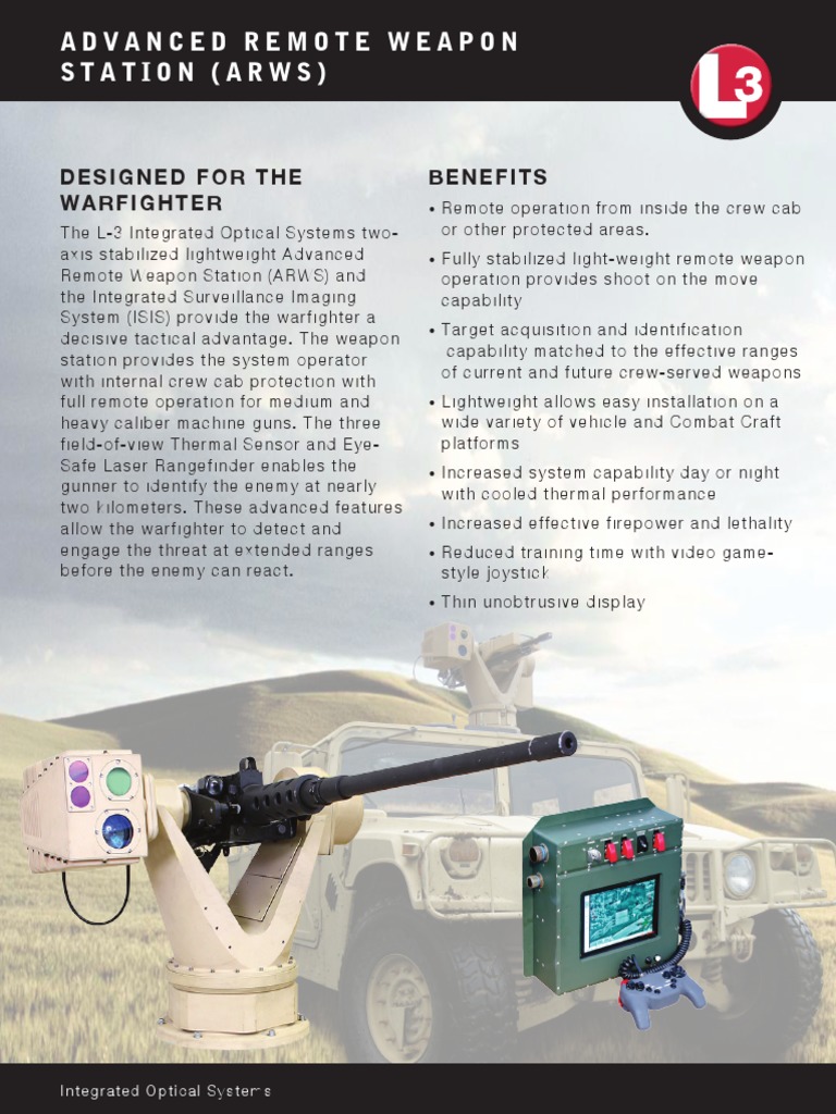 Advanced Remote Weapon Station Overview | PDF | Image Stabilization ...