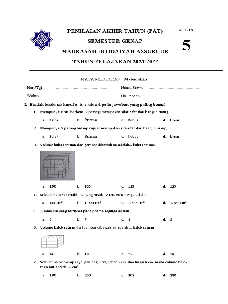 Pat MTK K.5 | PDF | Metode & Bahan Ajar | Seni