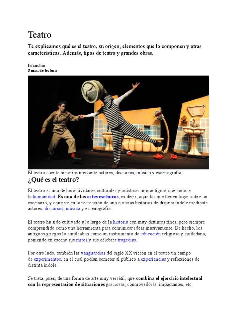 Teatro | PDF | Teatro