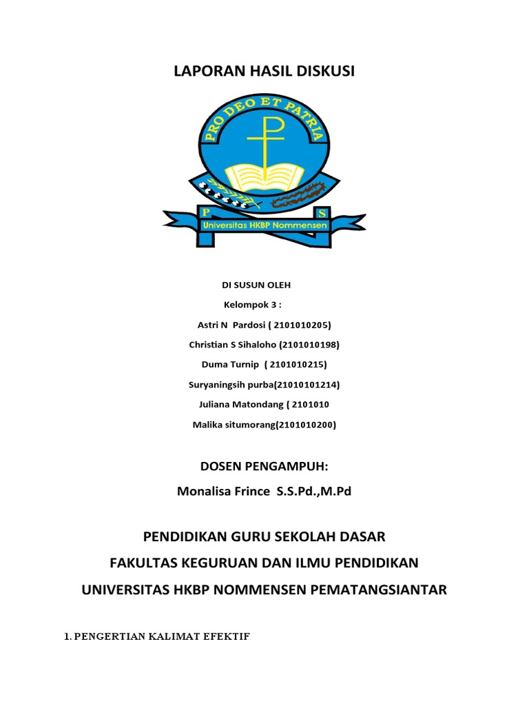 Laporan Hasil Diskusi Kelompok 3 | PDF | Karier & Perkembangan
