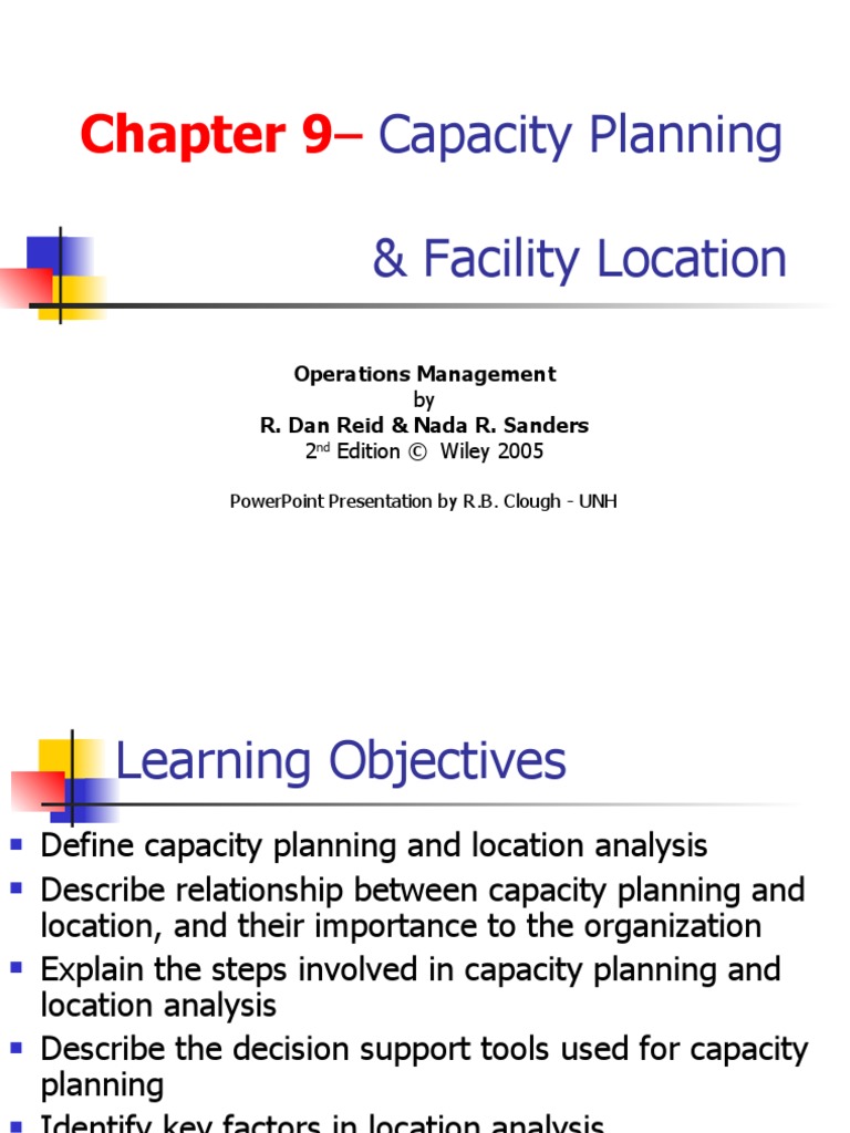 Capacity Planning | PDF | Economies | Production And Manufacturing