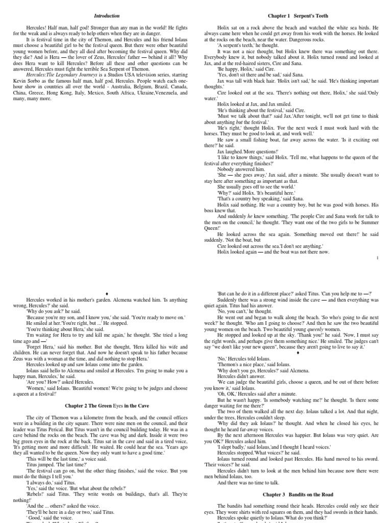 Timothy Boggs - Hercules | PDF