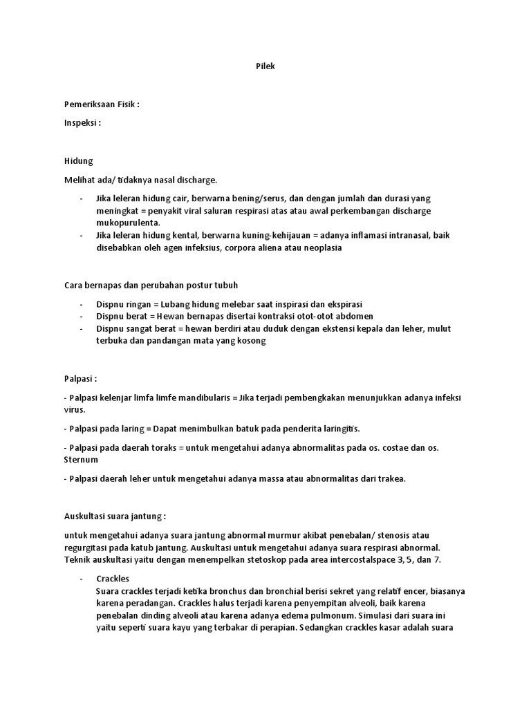 Pilek | PDF