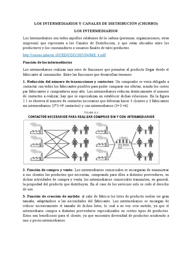 Funciones y Tipos de Intermediarios en Distribución | PDF | Marketing ...