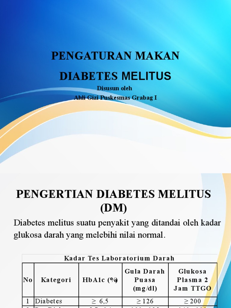 Diet DM | PDF