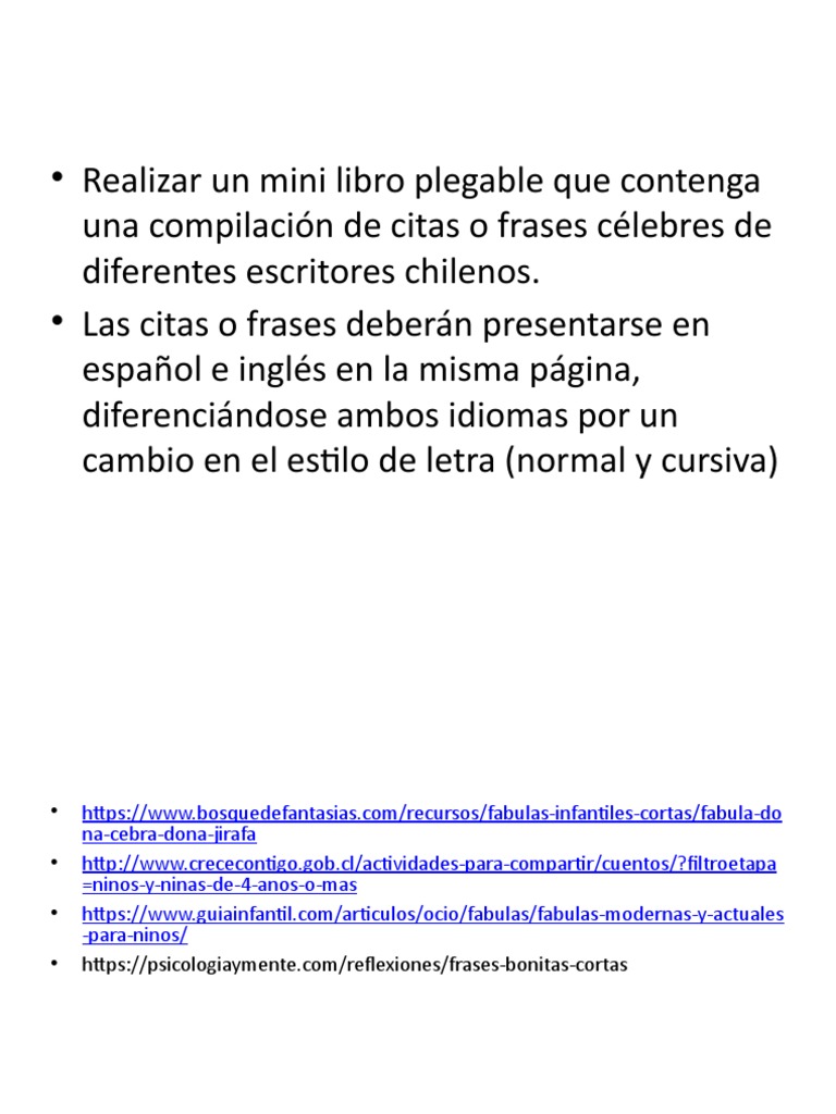 Formato Mini Libro | PDF