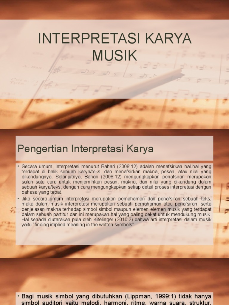 Interpretasi Karya Musik | PDF
