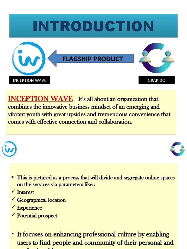Flagship Product: Inception Wave | PDF | Mass Media | Communication