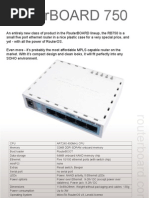 RB750Gr3 Router Specifications | PDF | Router (Computing) | Usb