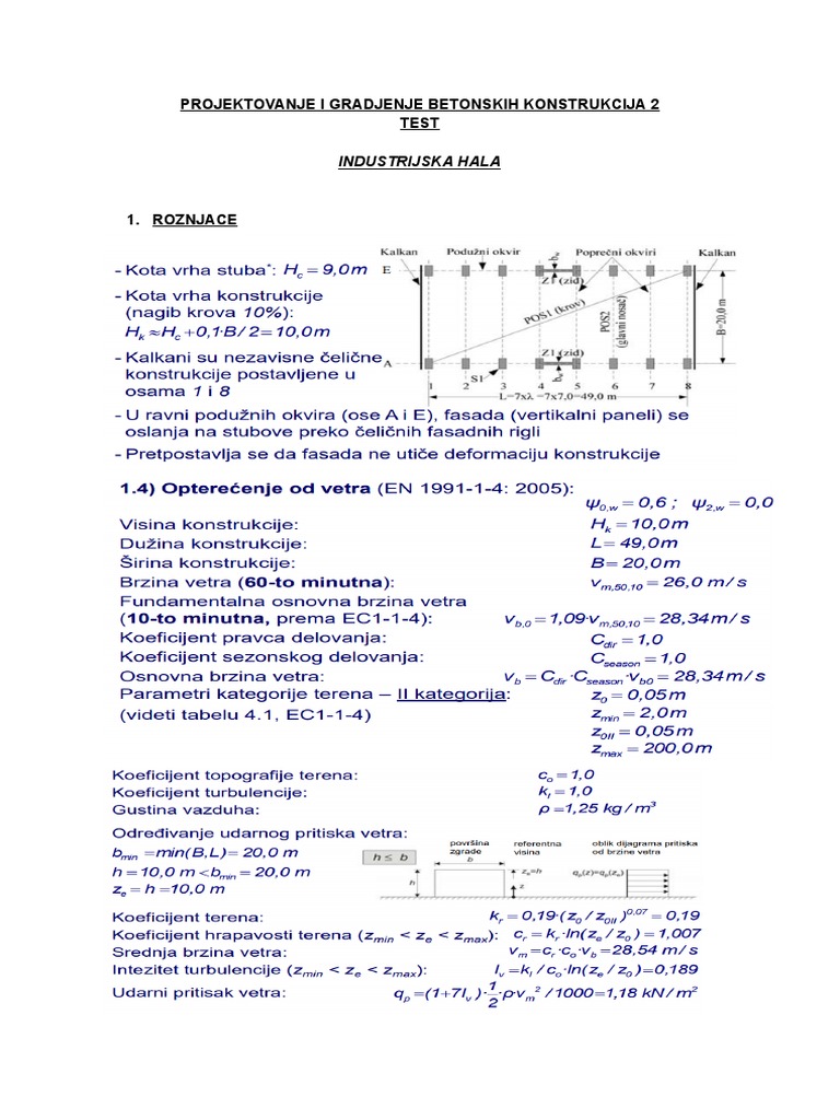 Projektovanje I Gradjenje Betonskih Konstrukcija 2 | PDF
