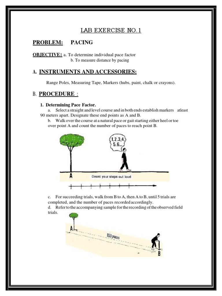 Problem: Pacing: Lab Exercise No.1 | PDF | Measurement | Metrology