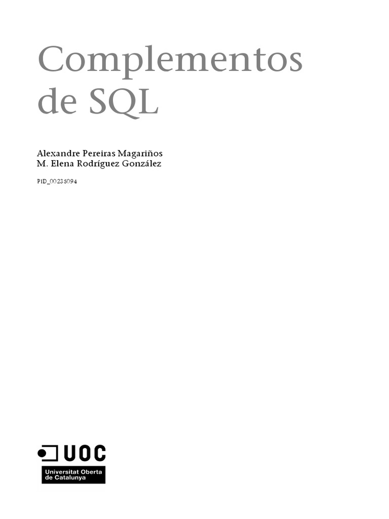 Bases De Datos Para Data Warehouse Modulo 4 Complementos De Sql 2172