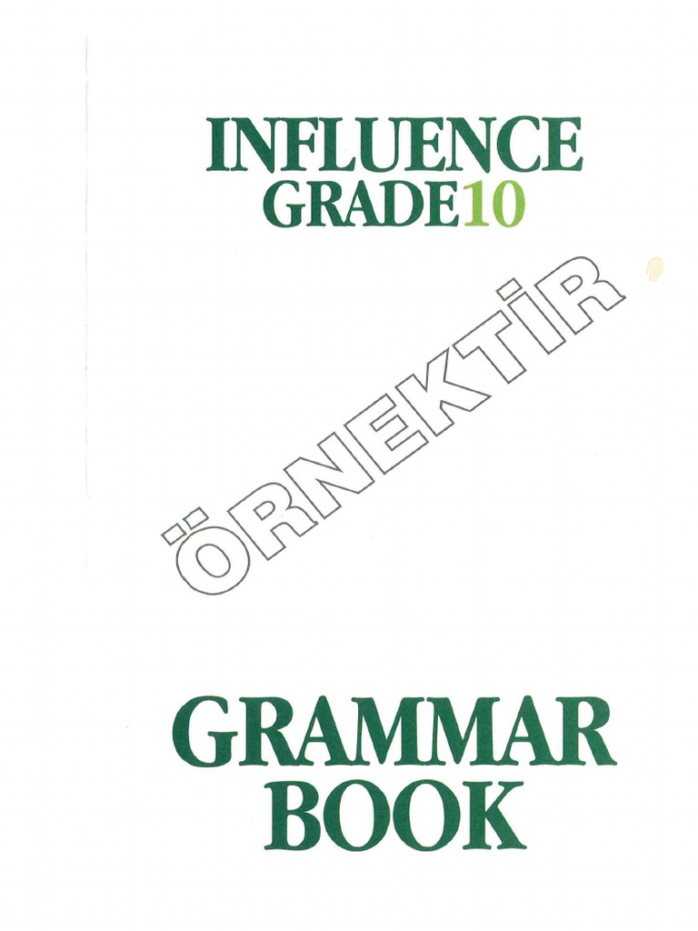 Grammar Book - Influence Grade 10 | PDF