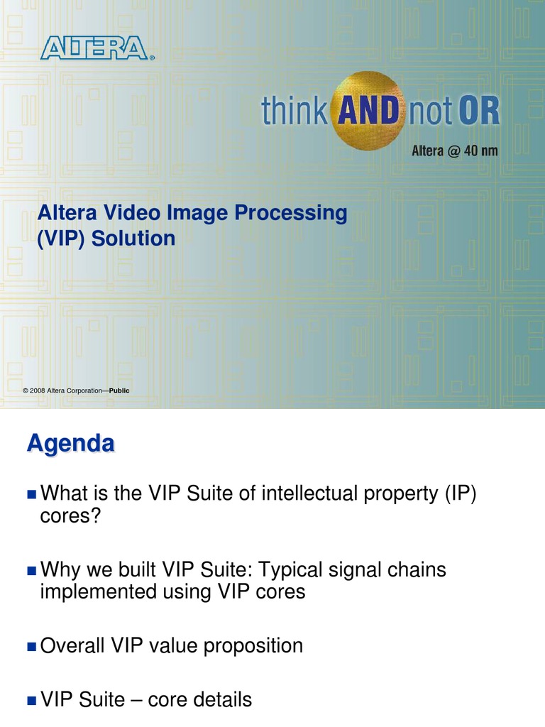 Altera Video Image Processing | PDF | Video | Rgb Color Model