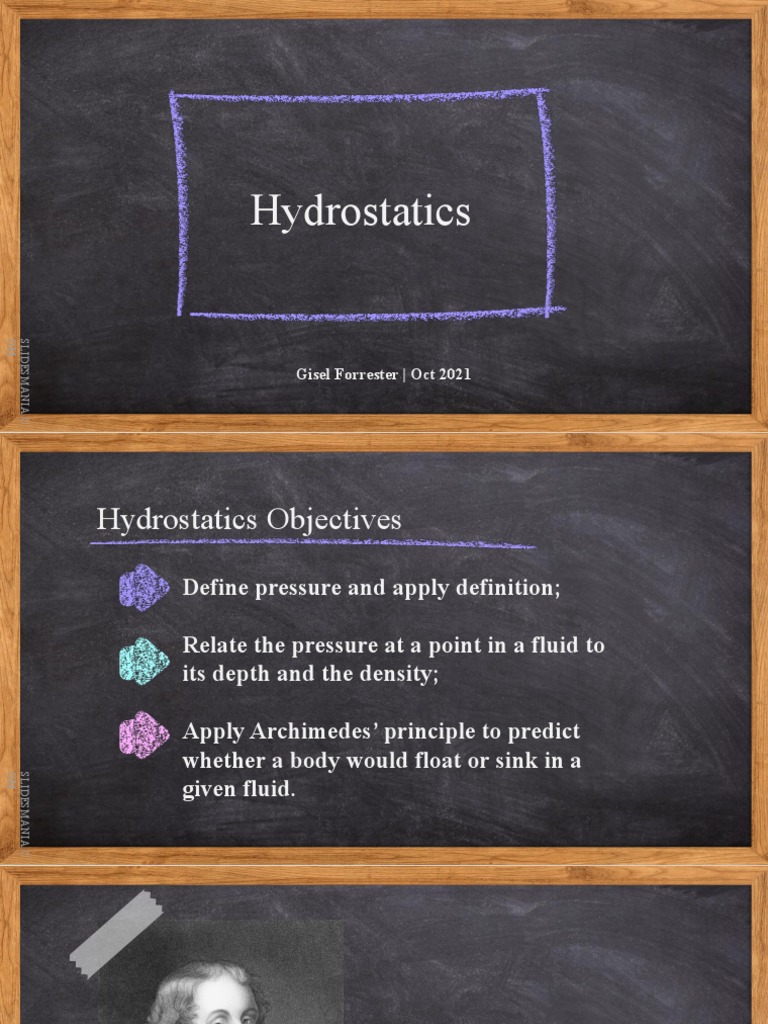 Understanding Hydrostatics Principles | PDF | Buoyancy | Pressure