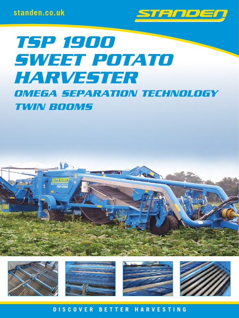 Advanced sweet potato harvester with Omega separation technology | PDF ...