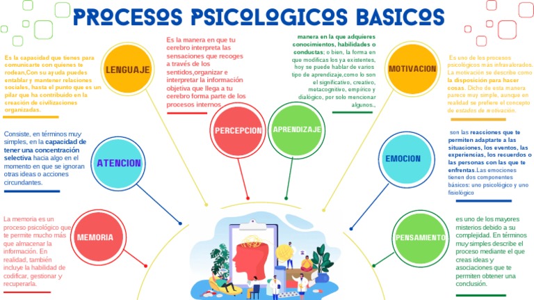 Mapa Mental Procesos Psicologicos Basicos | PDF | Sicología | Aprendizaje