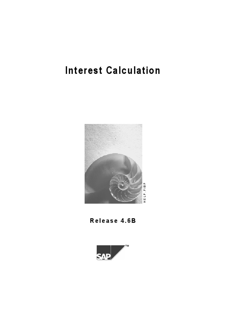 Interest Calculation: Release 4.6B | PDF